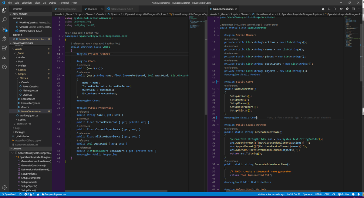 Dungeon Explorer Devblog 2 – Start Your Coding – WeirdBeard's Blog